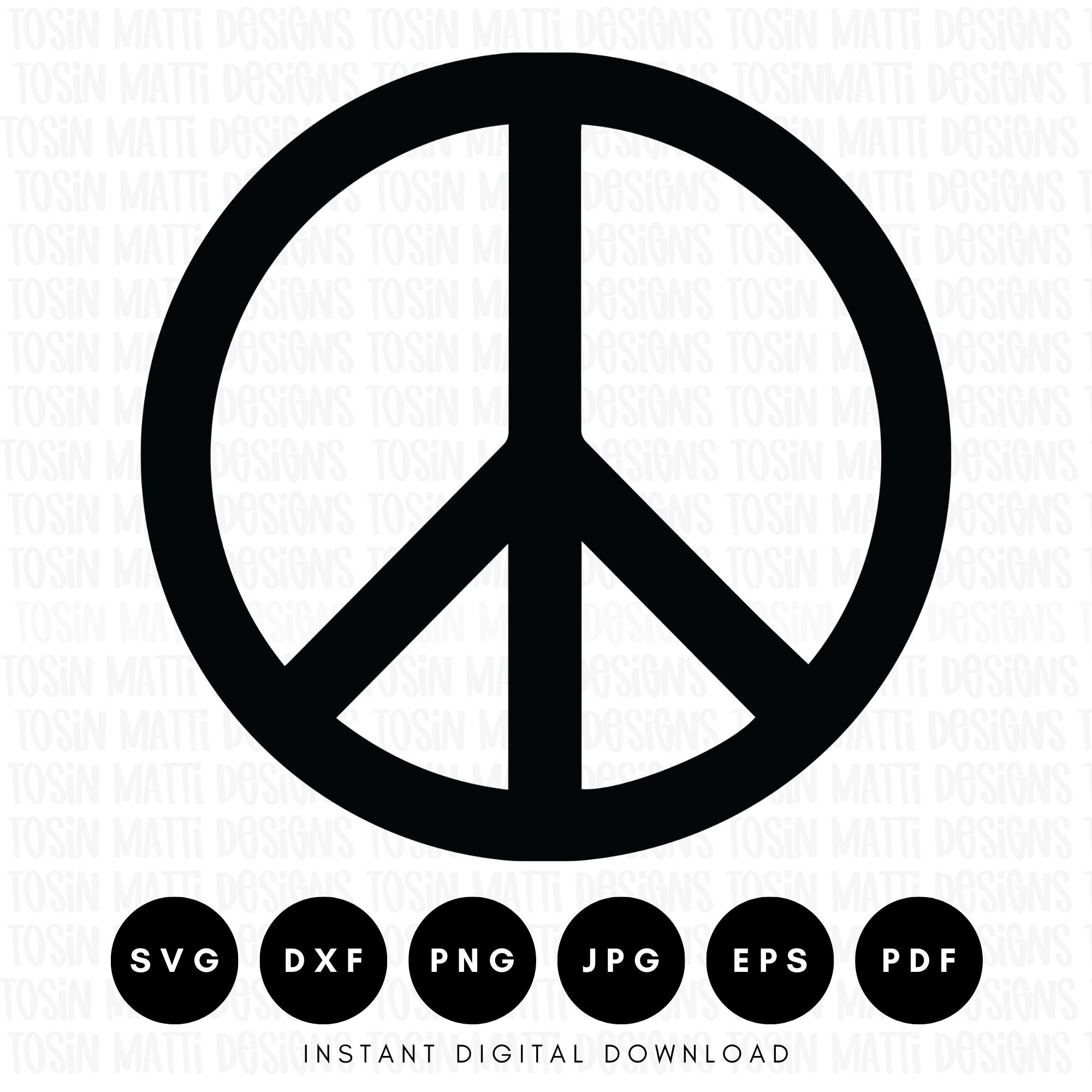 Peace Symbol Svg, Peace Sign Svg, Peace Sign Clipart, Peace Sign Cut ...