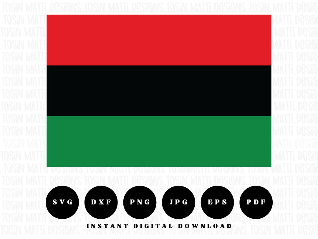 Pan African Flag Svg, Black History Month, Black Liberation Svg ...