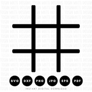 Tic Tac Toe Svg, Tic Tac Toe Cut Files, Tic Tac Toe Board Game, Tic Tac ...