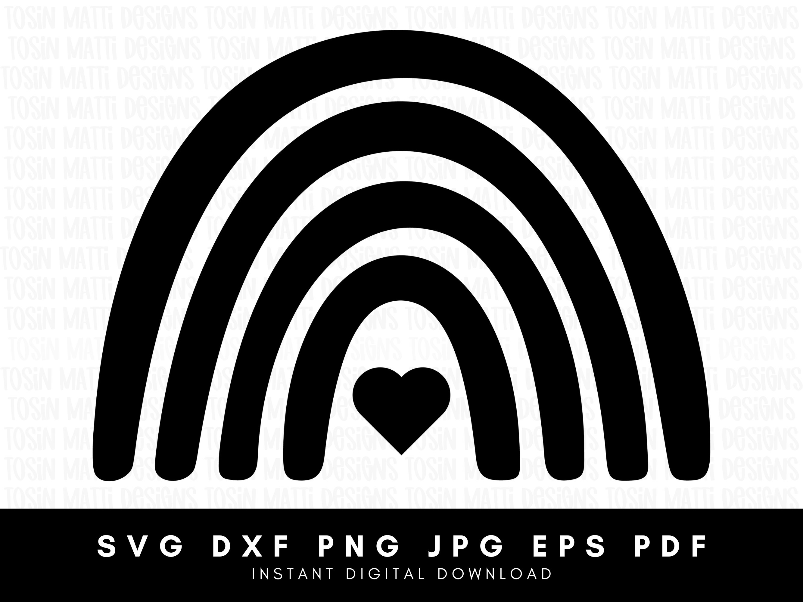 Boho Rainbow Heart SVG / Rainbow Cut File SVG / Rainbow - Etsy Canada