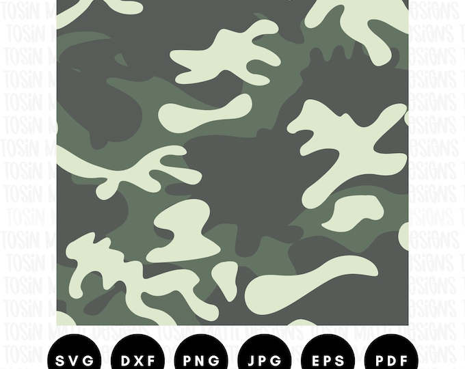 Seamless Camouflage Pattern Svg, Marines Camouflage, Print Svg, Vector ...