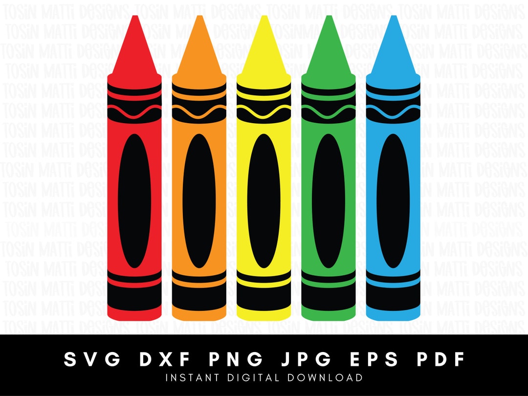 Crayons Svg / Crayon Set Svg / Crayons Cut File / Back to - Etsy