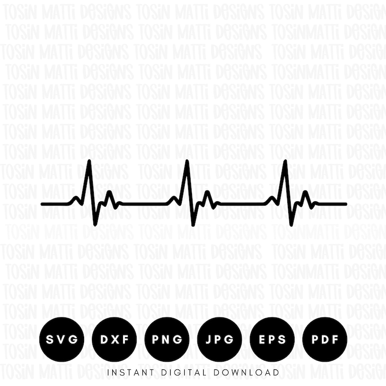 Heartbeat Line Svg ECG EKG Cut File Healthcare Svg Nurse - Etsy Canada