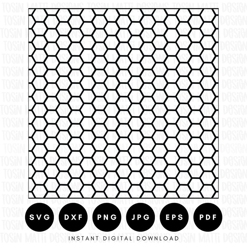 Honeycomb Pattern Svg, Hexagon Cut Files, Honeycomb Clipart, Geometric ...