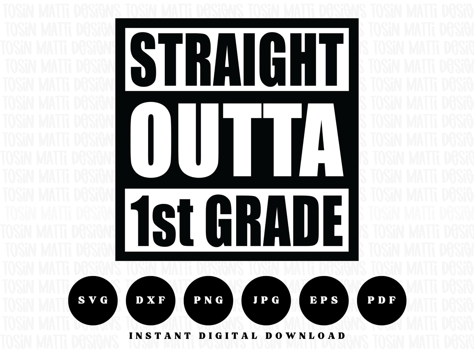 Straight Outta 1st Grade Svg, First Grade Png, Middle School Clipart ...