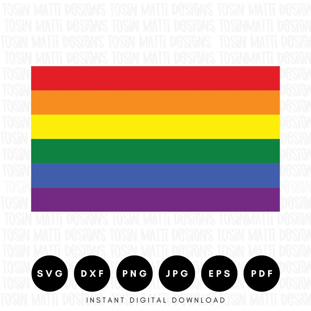 Pride Flag Svg, Rainbow Flag Svg, Pride Flag Clipart, Awareness Svg ...