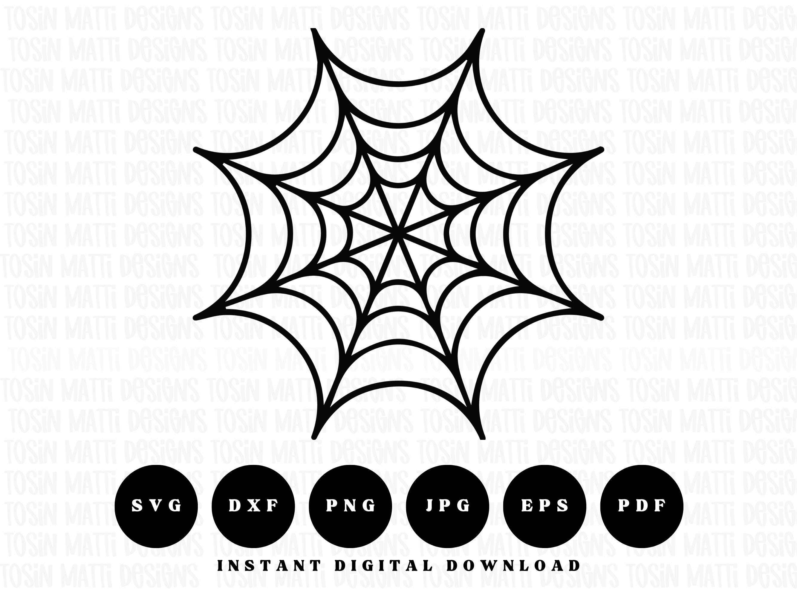 Spiderweb SVG, Halloween Clipart PNG, Spider Cobweb Cut Files for ...