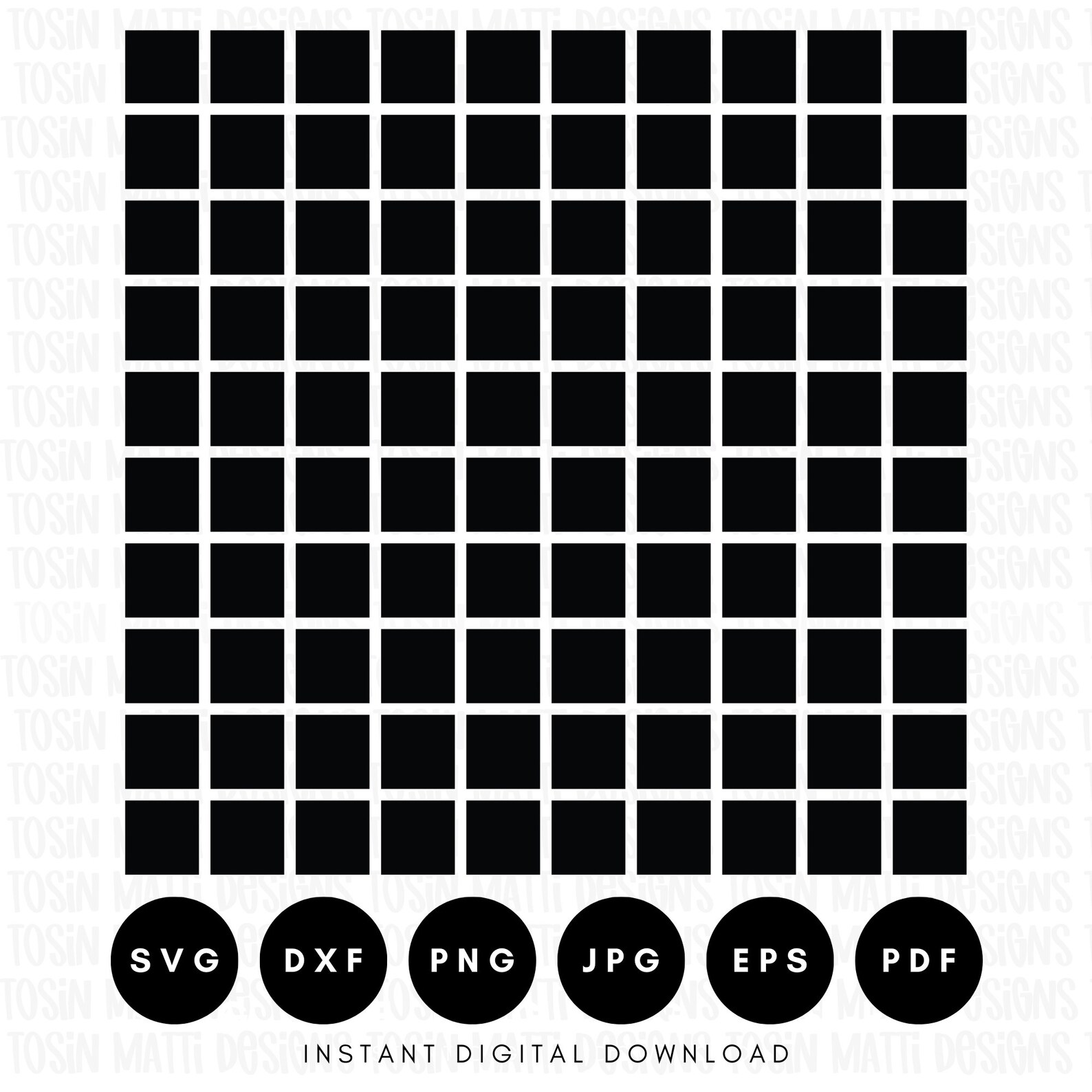 Grid Pattern Svg, Seamless Grid Pattern Svg, Square Pattern Svg, Grid ...