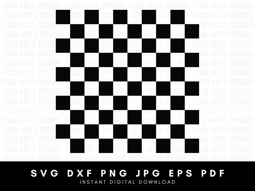 Seamless Checkered Pattern Svg Checkered Background Svg - Etsy