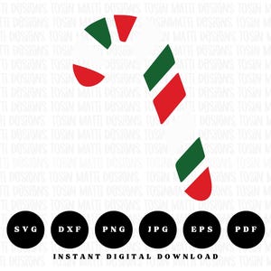 Candy Cane Svg, Christmas Clipart Png, Holiday Candy Stick, Peppermint ...