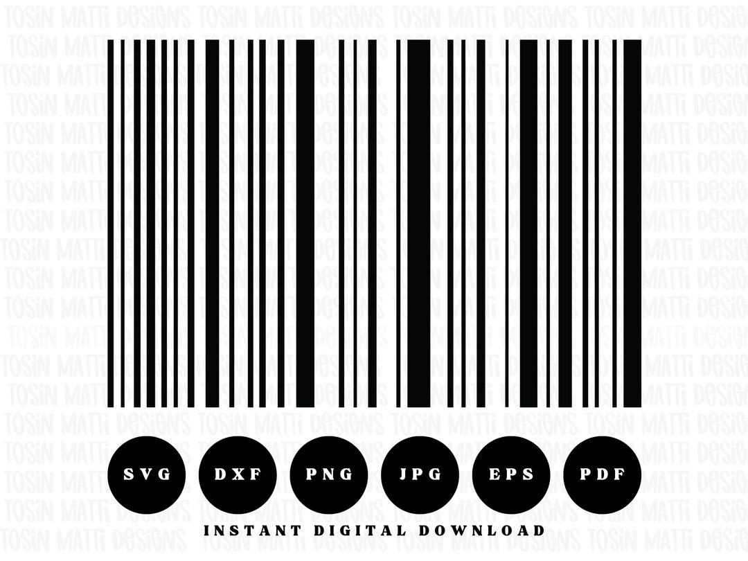 Barcode SVG, Bar Scan and QR Code Designs PNG, Great for Shopping ...