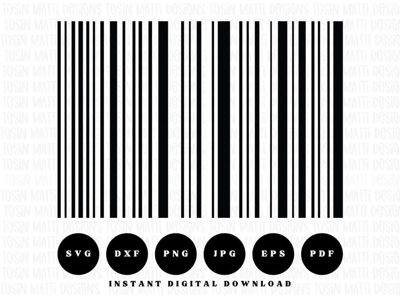 Barcode SVG, Bar Scan and QR Code Designs PNG, Great for Shopping ...