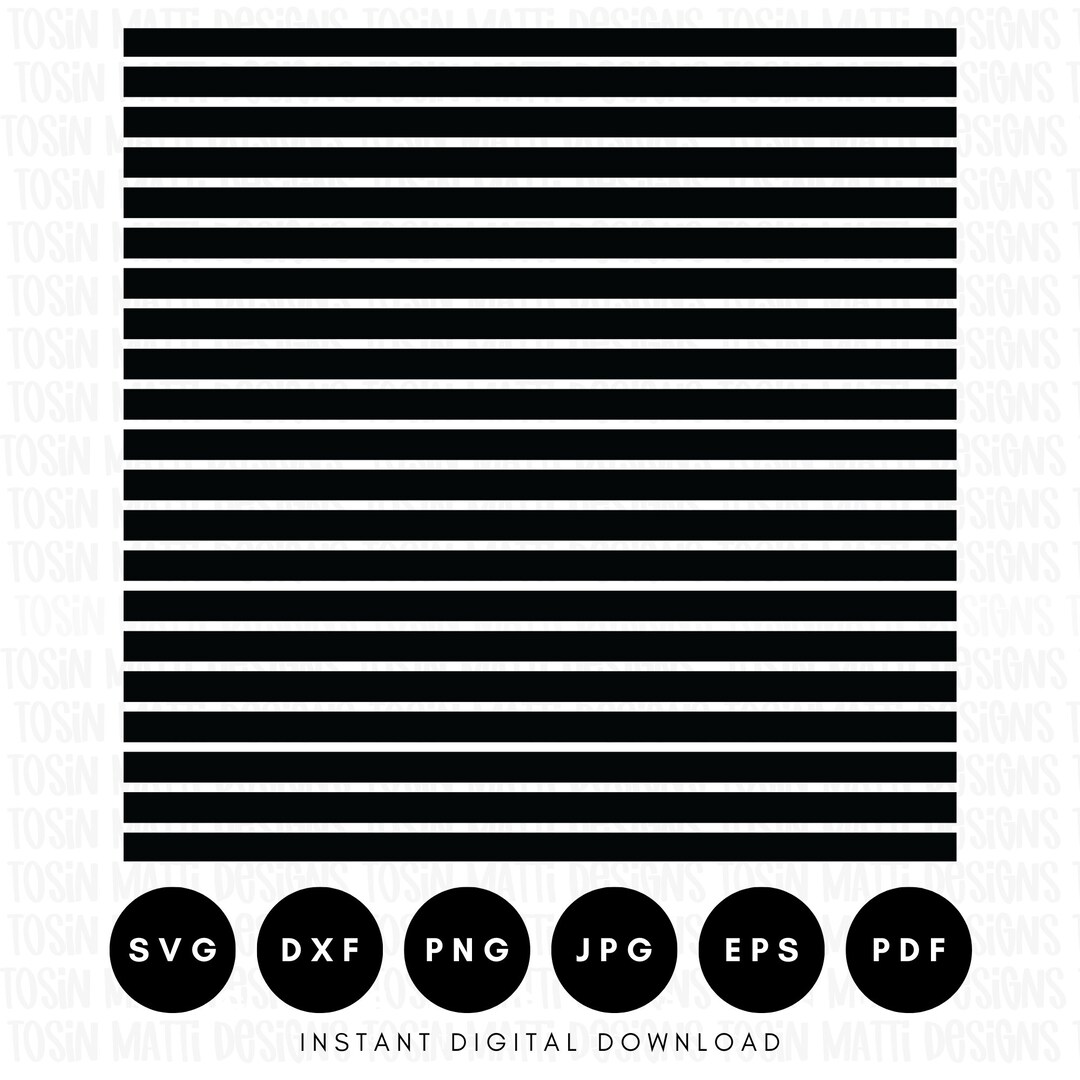 Stripes Pattern Svg, Seamless Line Pattern Svg, Horizontal Stripe Cut ...