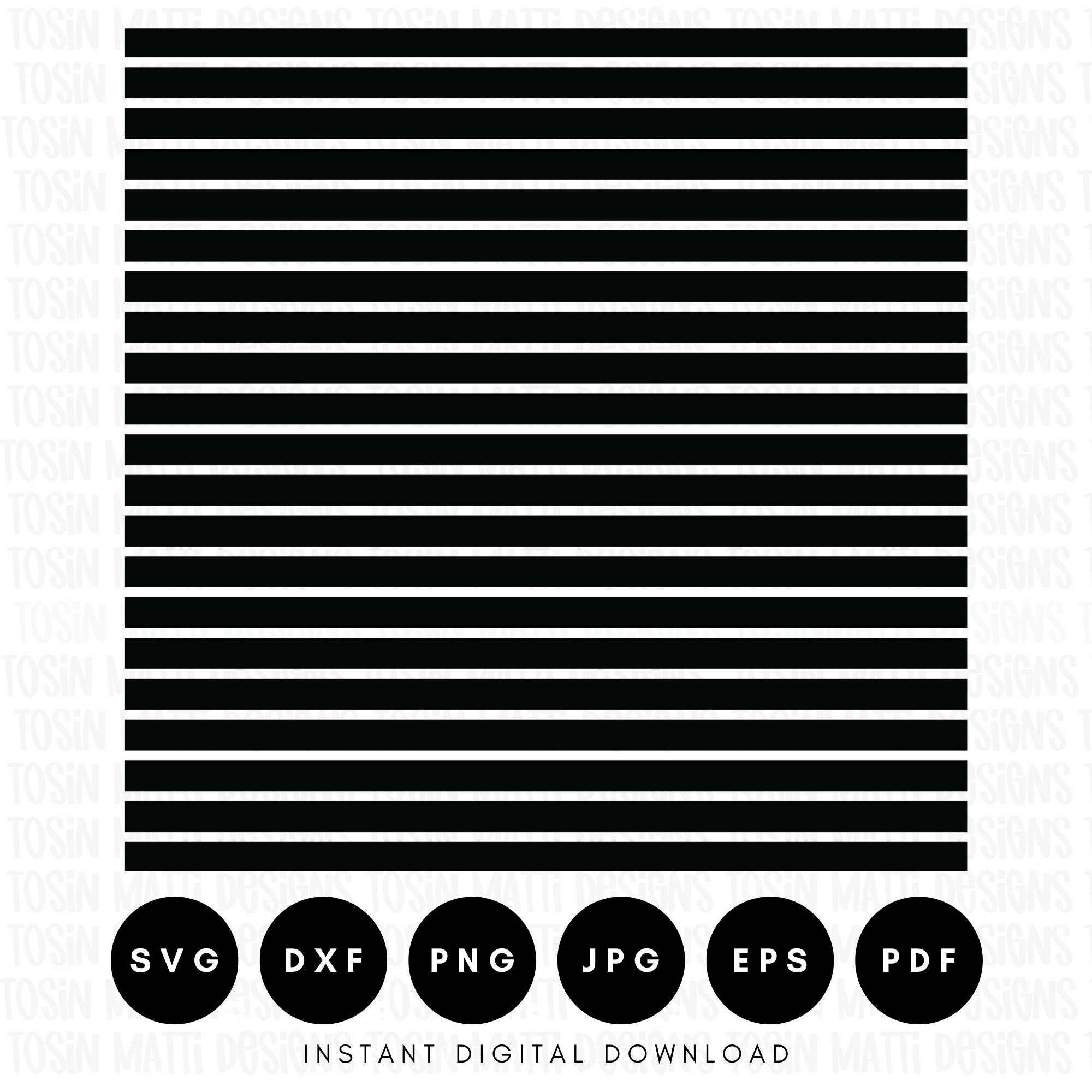 Stripes Pattern Svg, Seamless Line Pattern Svg, Horizontal Stripe Cut ...