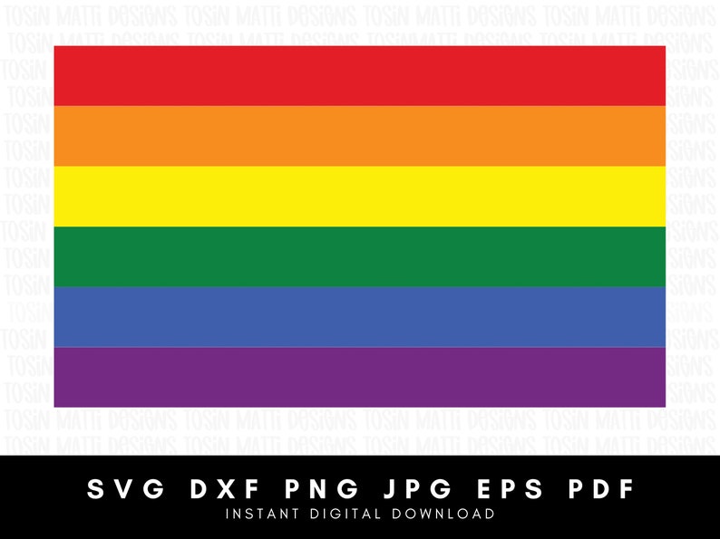 Pride Flag Svg Pride Rainbow Flag SVG Pride Flag Clipart - Etsy