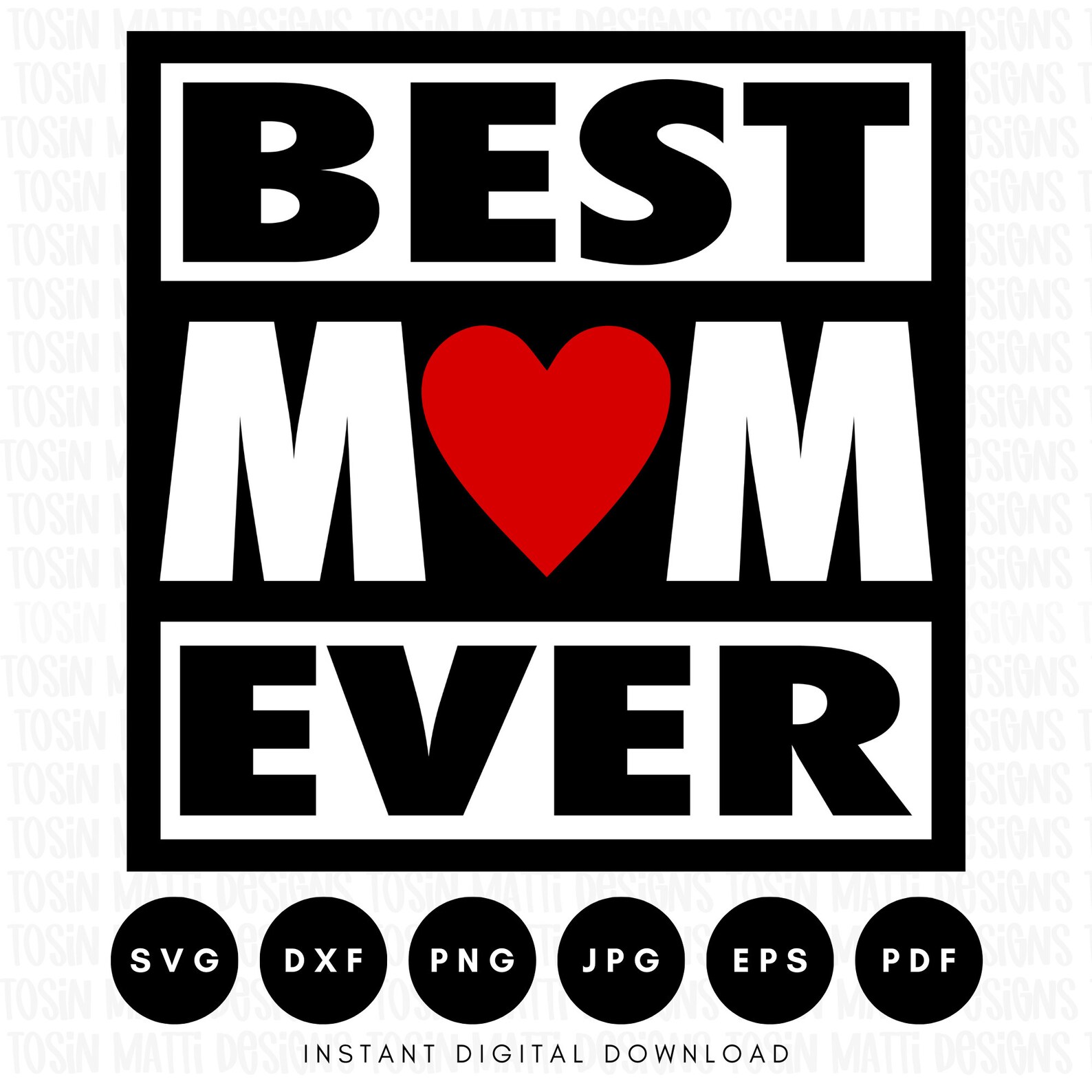 Best Mom Ever Heart Svg, Mothers Day Svg, Mom Life Svg, Mom Shirt Svg ...