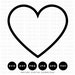 Heart Outline Svg, Happy Valentine’s Day Svg, Heart Shape Svg, Heart ...