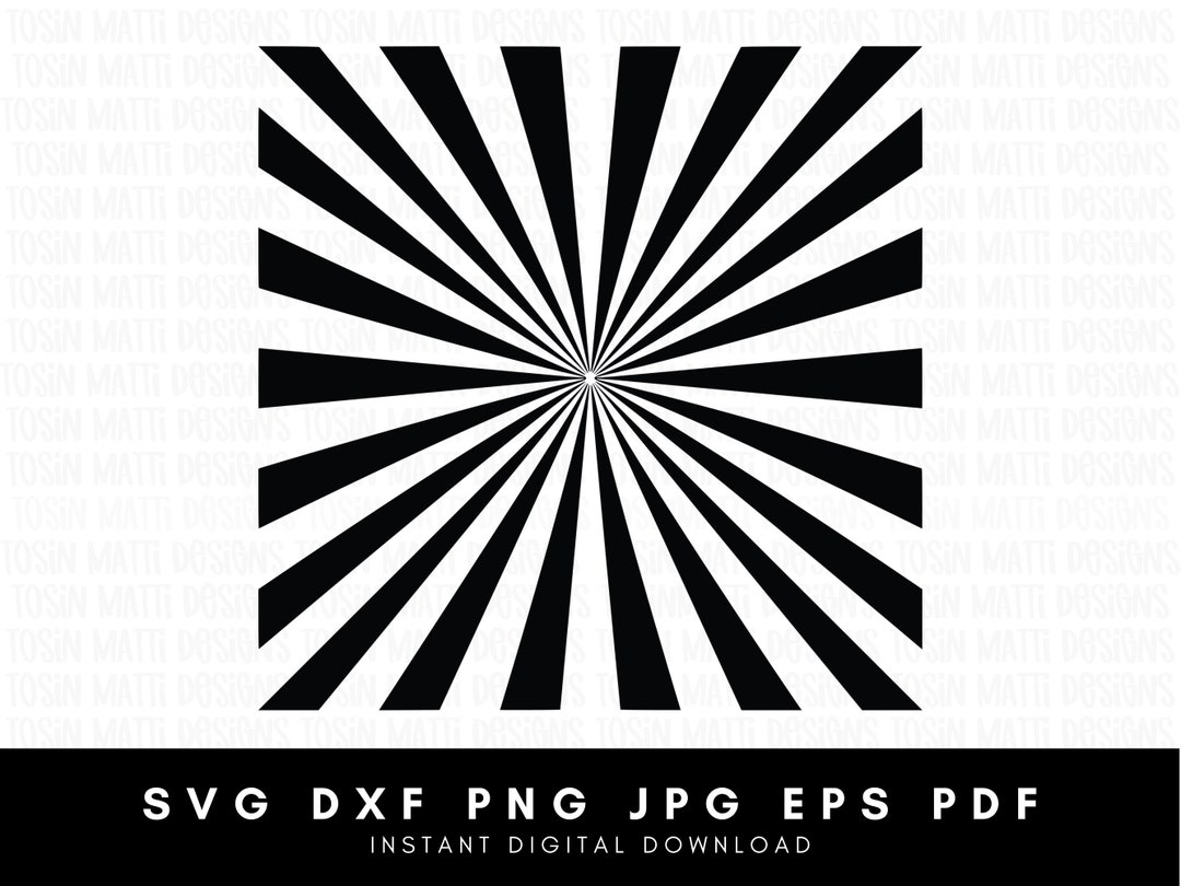 Starburst Pattern Svg / Sunburst Cut Files / Sunburst Clip Art - Etsy ...