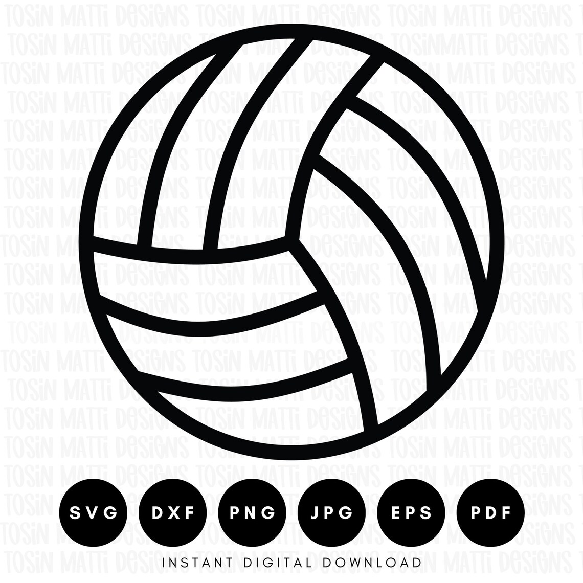 Volleyball Svg, Volleyball Cut File, Volleyball Vector, Volleyball ...