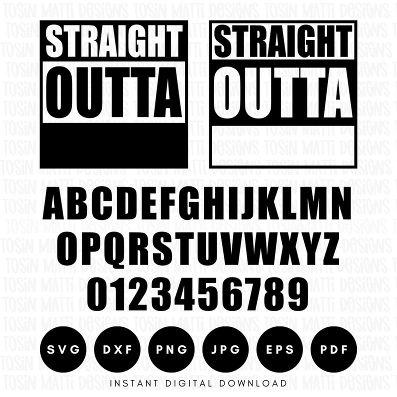 Straight Outta Svg, Straight Outta Your Text Svg, Straight Outta ...