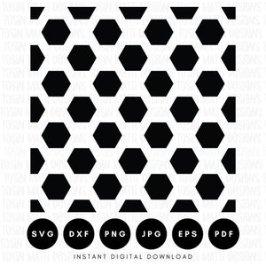Honeycomb Hexagon Pattern Svg, Seamless Pattern Svg, Hexagon Cut File ...