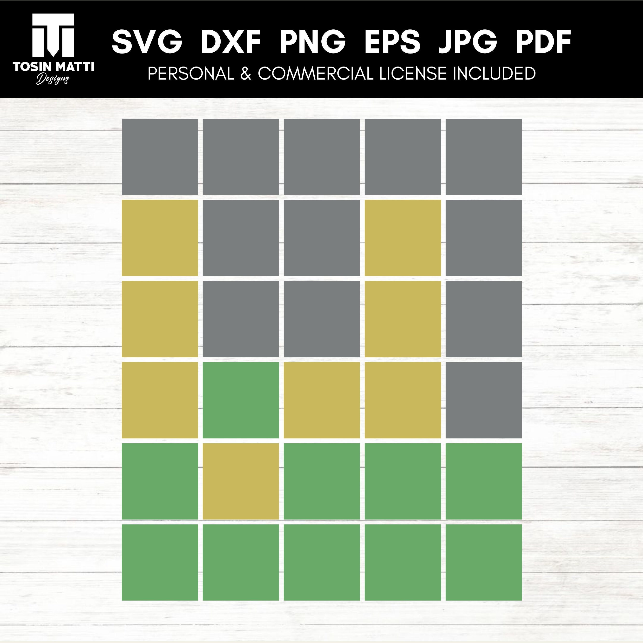 Wordle Game Board Svg Wordle SVG Puzzle Game SVG Trendy - Etsy UK