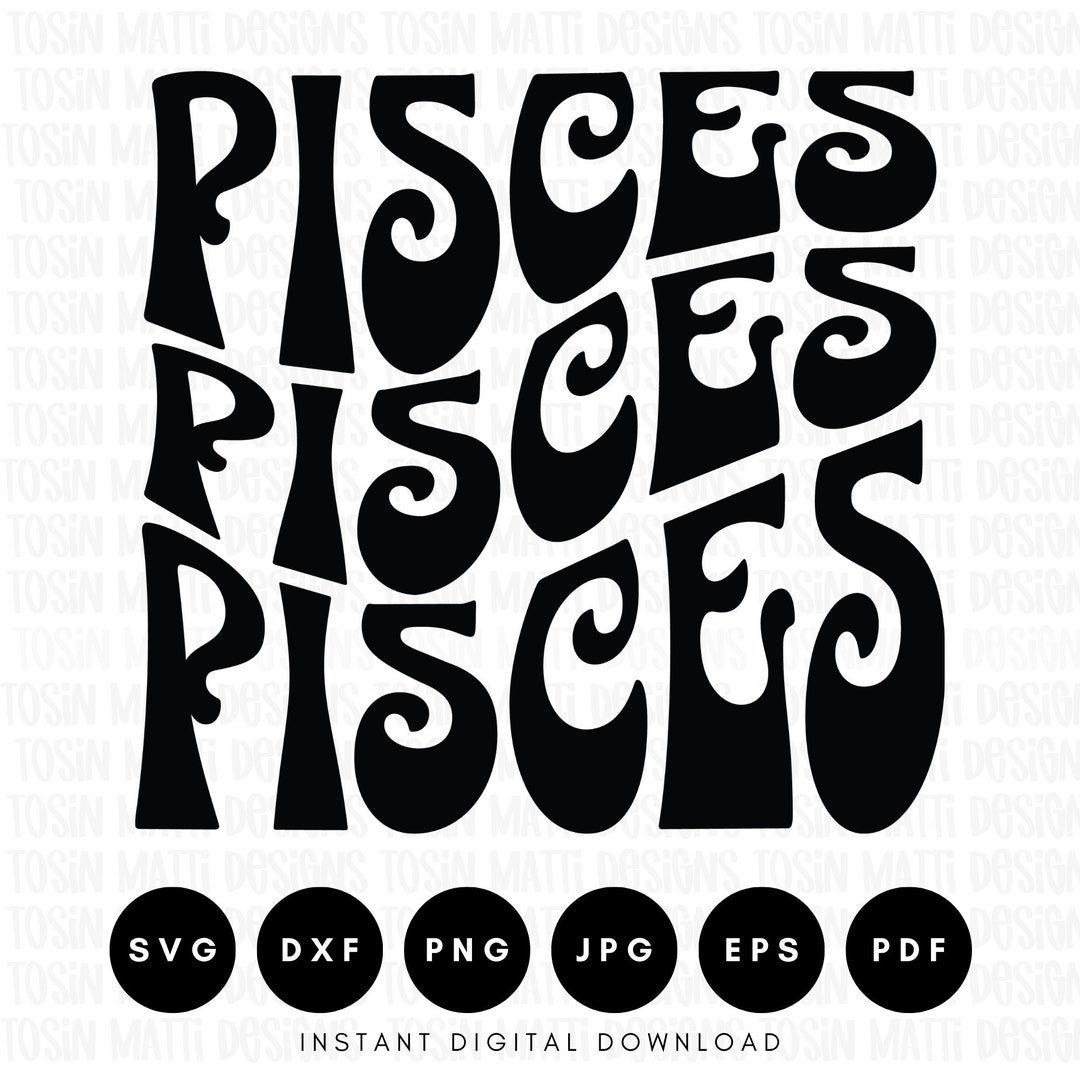 Pisces Svg, Zodiac Star Sign Svg, Horoscope Svg, Astrology Svg ...