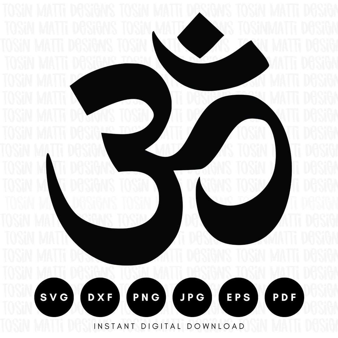 Om Symbol Svg, Aum Symbol Svg, Yoga Mantra Svg, Meditation Svg, Namaste ...