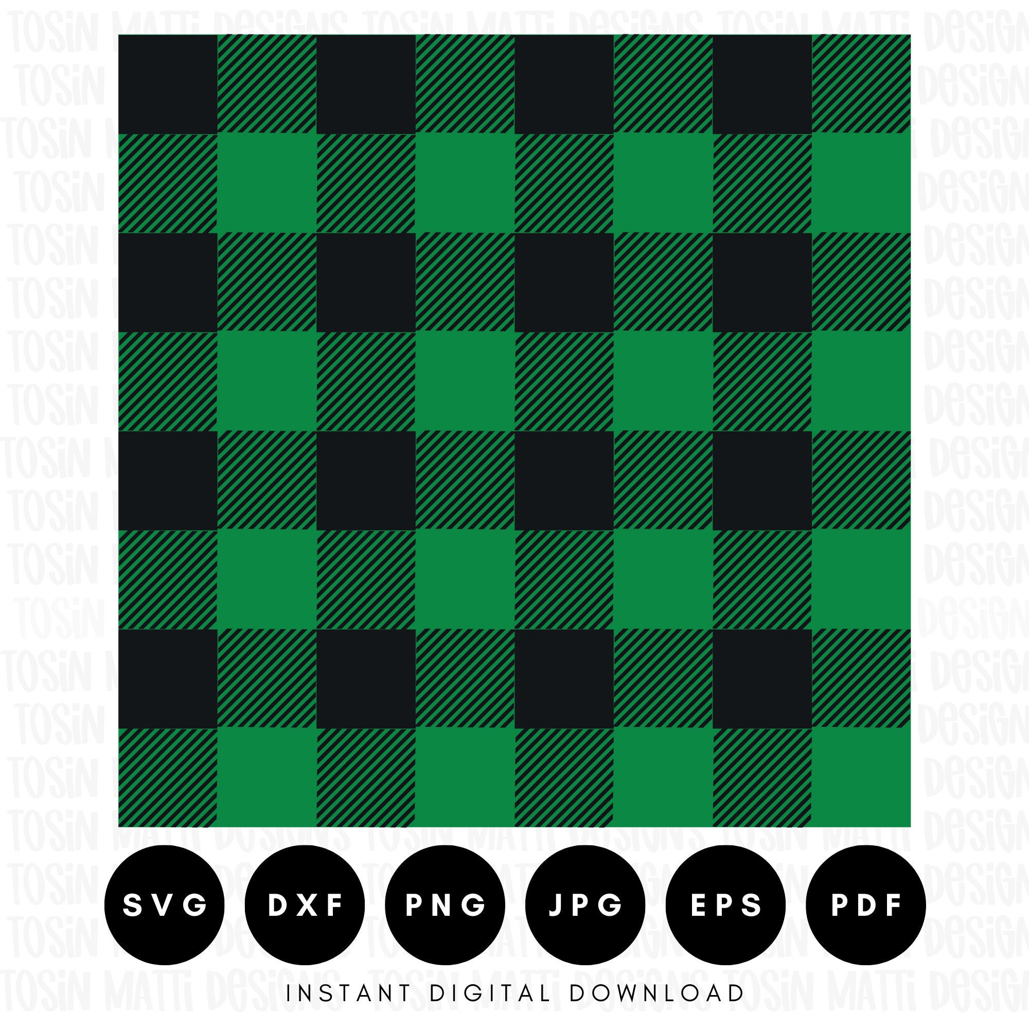 Green Buffalo Plaid Svg, Tartan Plaid Svg, Check Pattern Svg, Digital ...