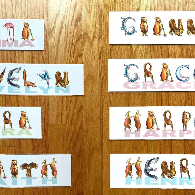 Animal Print Letters - Etsy