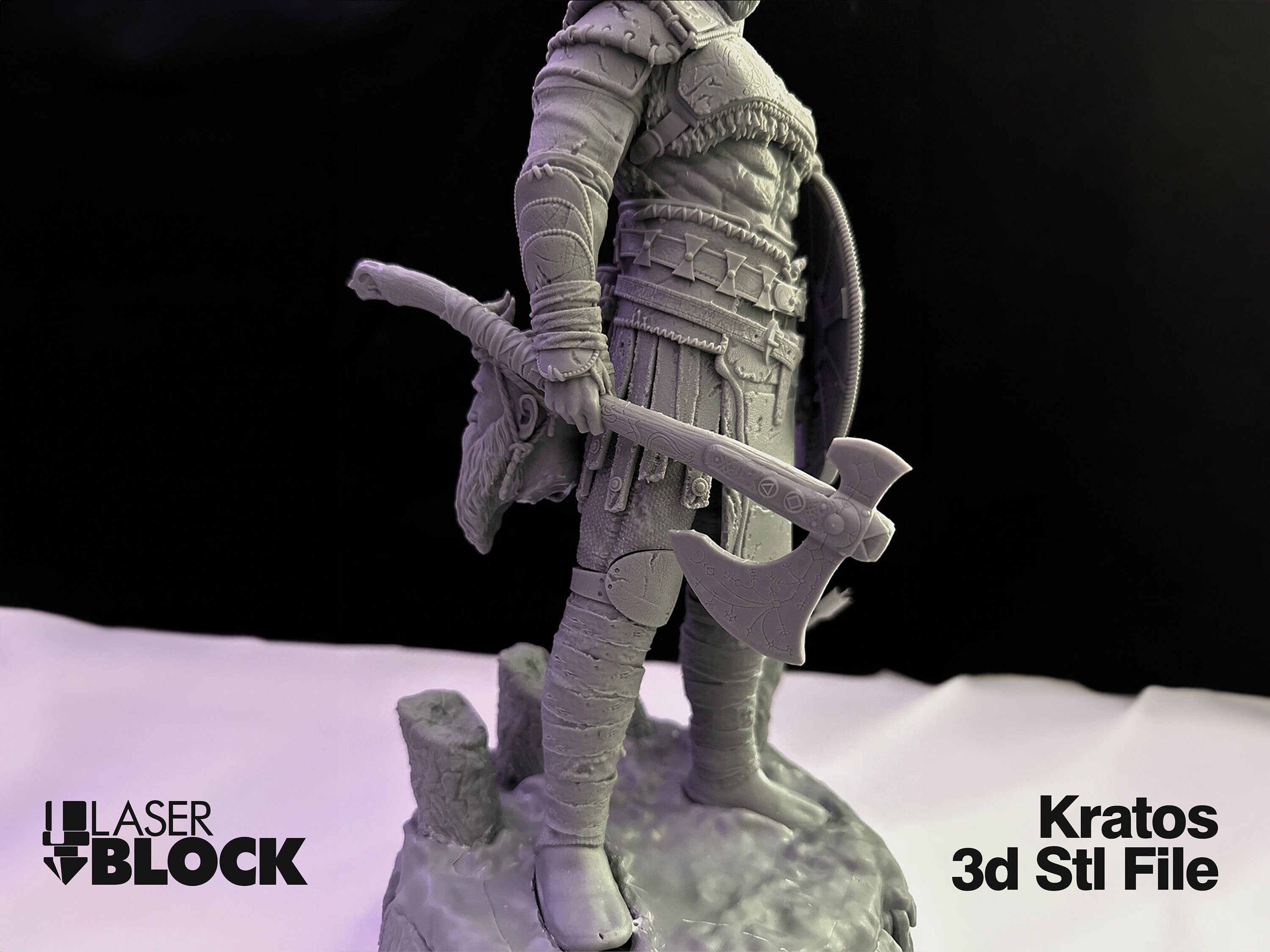 Kratos God of War Ragnarok 3D STL Print File, Kratos Gow Ragnarok High ...