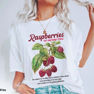 Raspberries Aesthetic Fruit Shirt, Comfort Colors Tshirt, Vintage ...