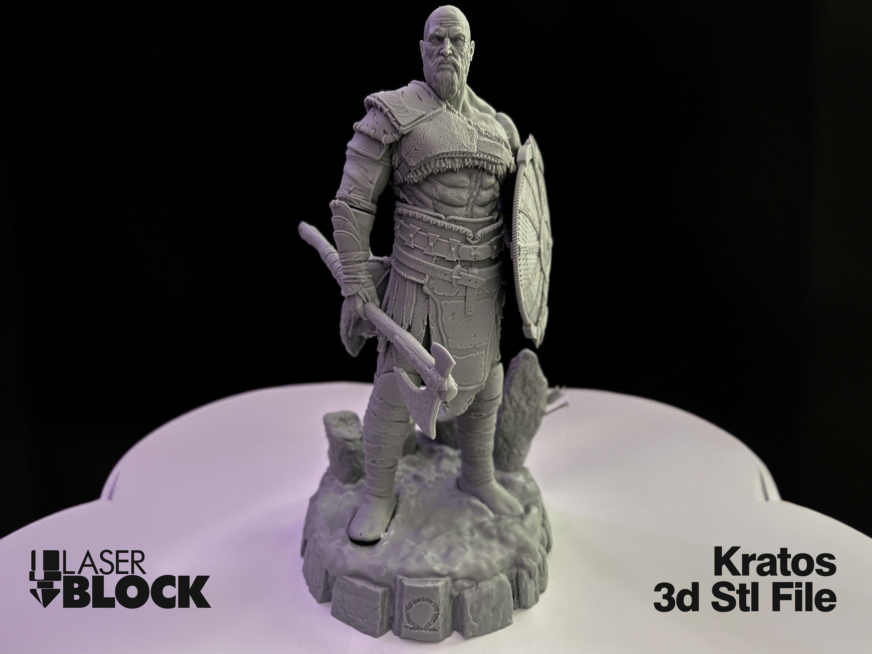 Kratos God of War Ragnarok 3D STL Print File, Kratos Gow Ragnarok High ...