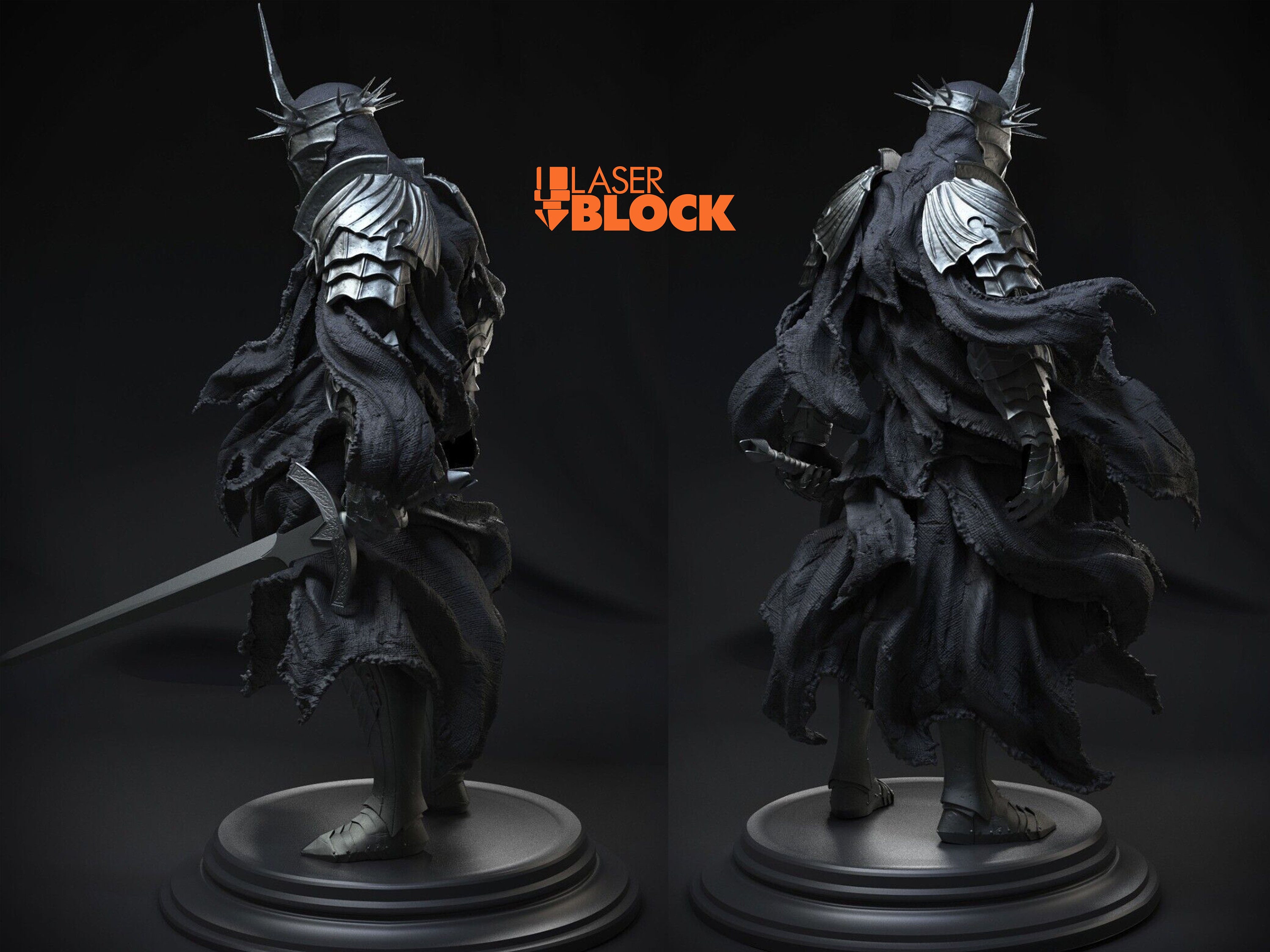 Witch King LOTR 3D STL Print File, Lord of the Rings Witch King of ...