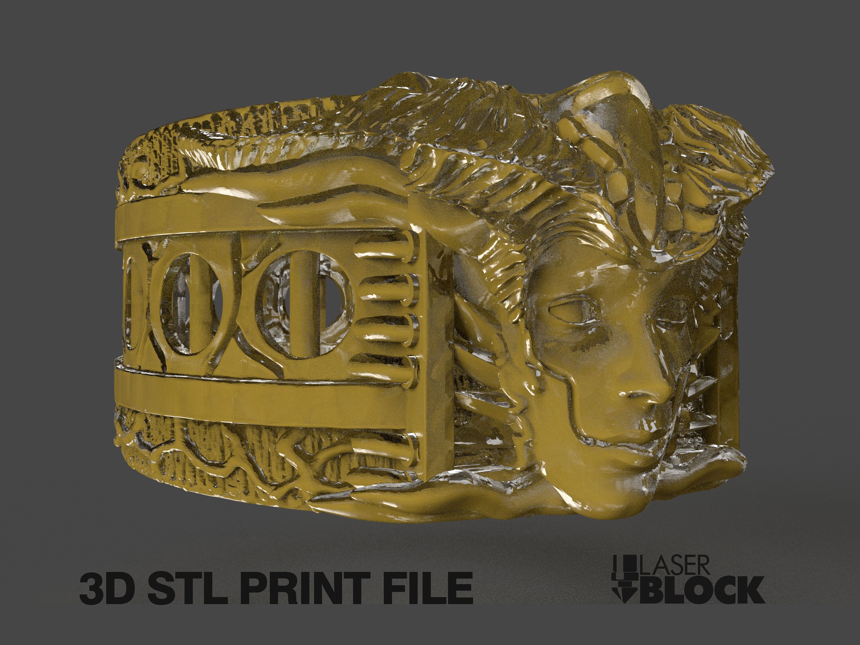 Lilith Diablo Ring 3D STL Print File, Lilith Diablo IV Shrine Ring High ...