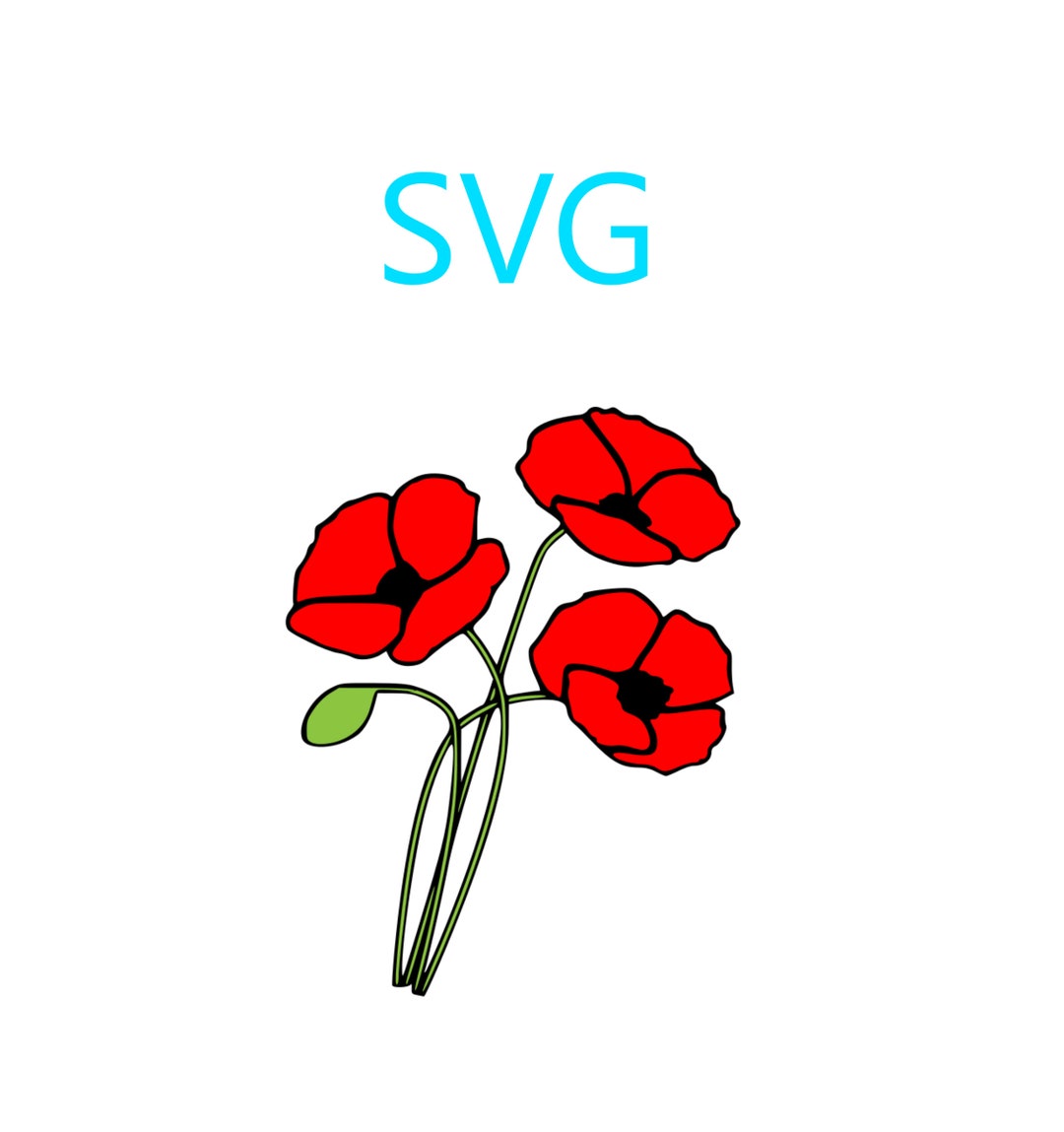 Poppy Svg File - Etsy