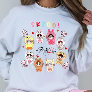 SKZOO Sweatshirt, Stray Kids Shirt, Bang Chan,lee Know,changbin,hyunjin ...