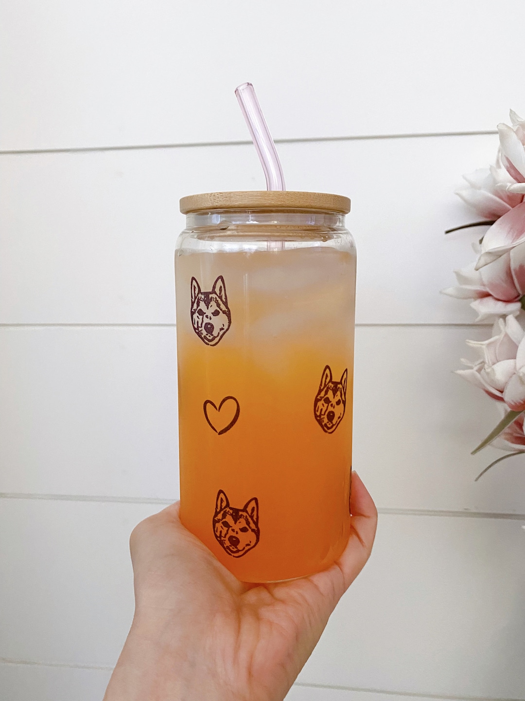 Custom Mini Pet Glass,custom Pet Portrait,custom Pet Gift,custom Cat ...