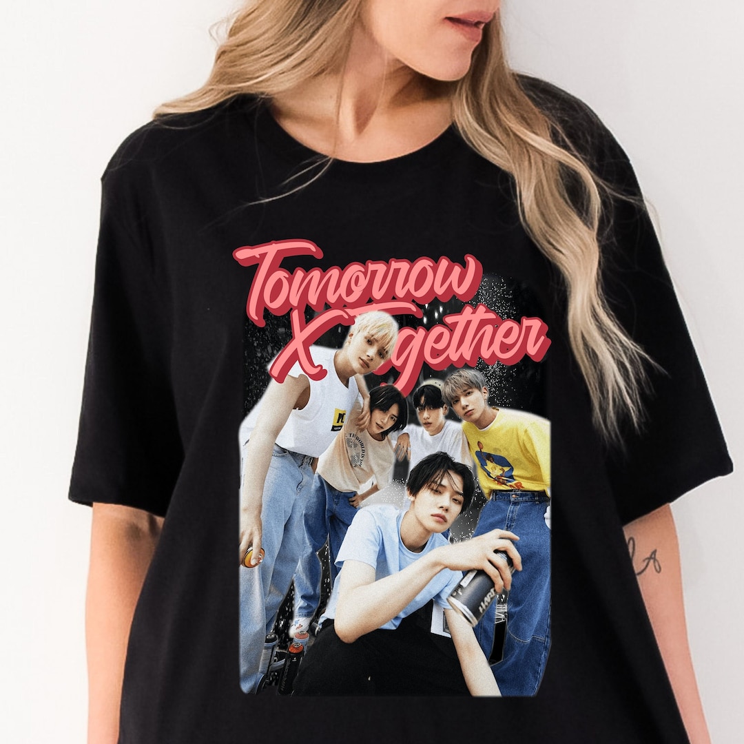 TXT Vintage T-shirt,tomorrow X Together,txt Merch,kpop Gift,yeonjun, Soobin, Beomgyu, Taehyun ...