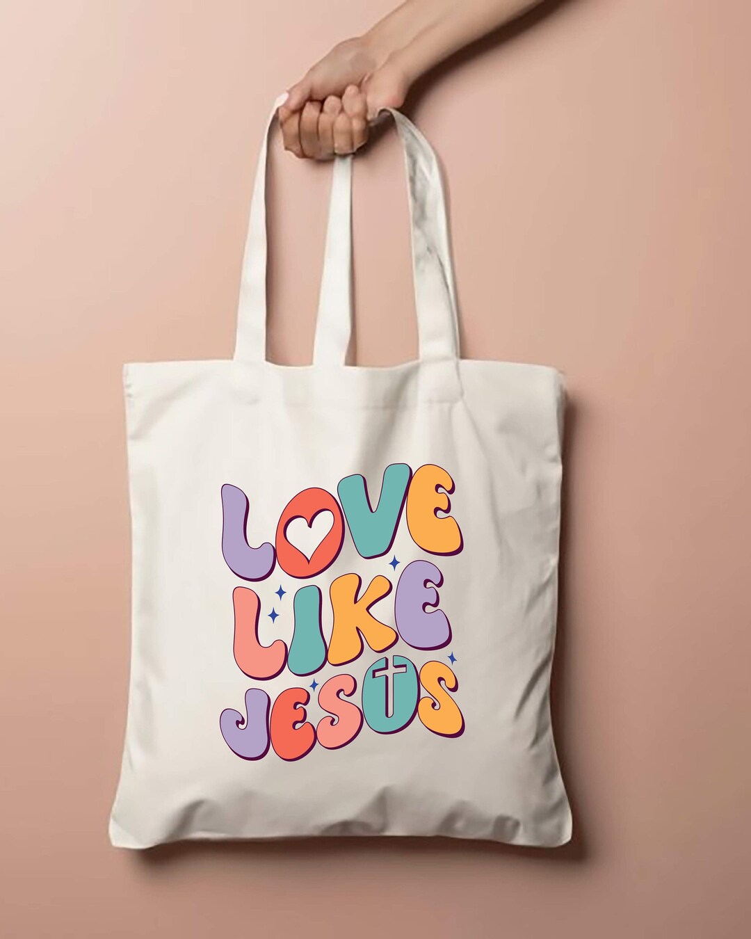 Christian Tote Bag, Catholic Gifts for Women, Reusable Grocery Bag, Ecobag, Boho Tote Bag ...