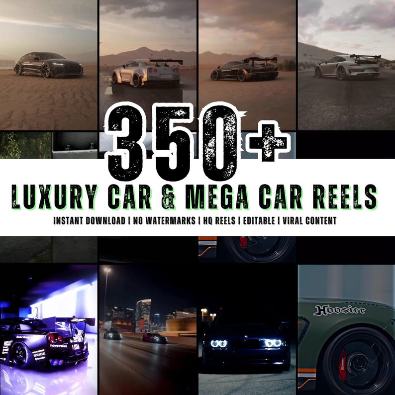 Instagram Faceless Car Reels | Luxury Car Reel Templates | Car Reels ...