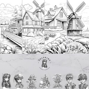 Country Life Coloring Book Cozy Fun and Relaxing Art Coloring Pages for ...