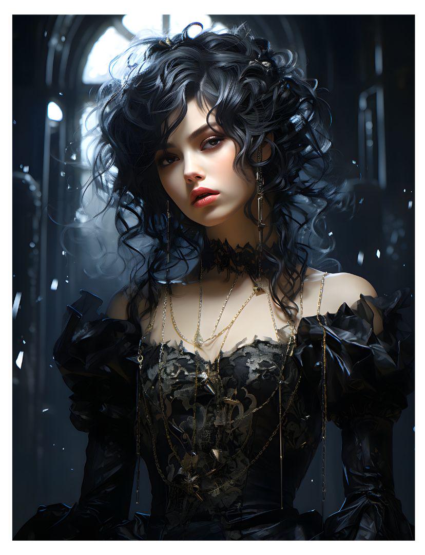 25 Gothic Girls Coloring Book - Coloring Pages for Kids & Adults - Fun ...