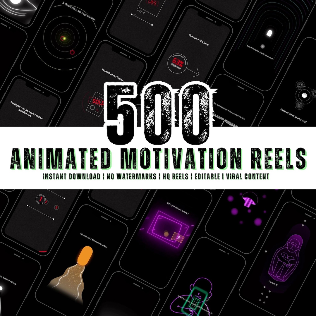 500+ Instagram Animated Motivational Reels - Animated Motivational ...