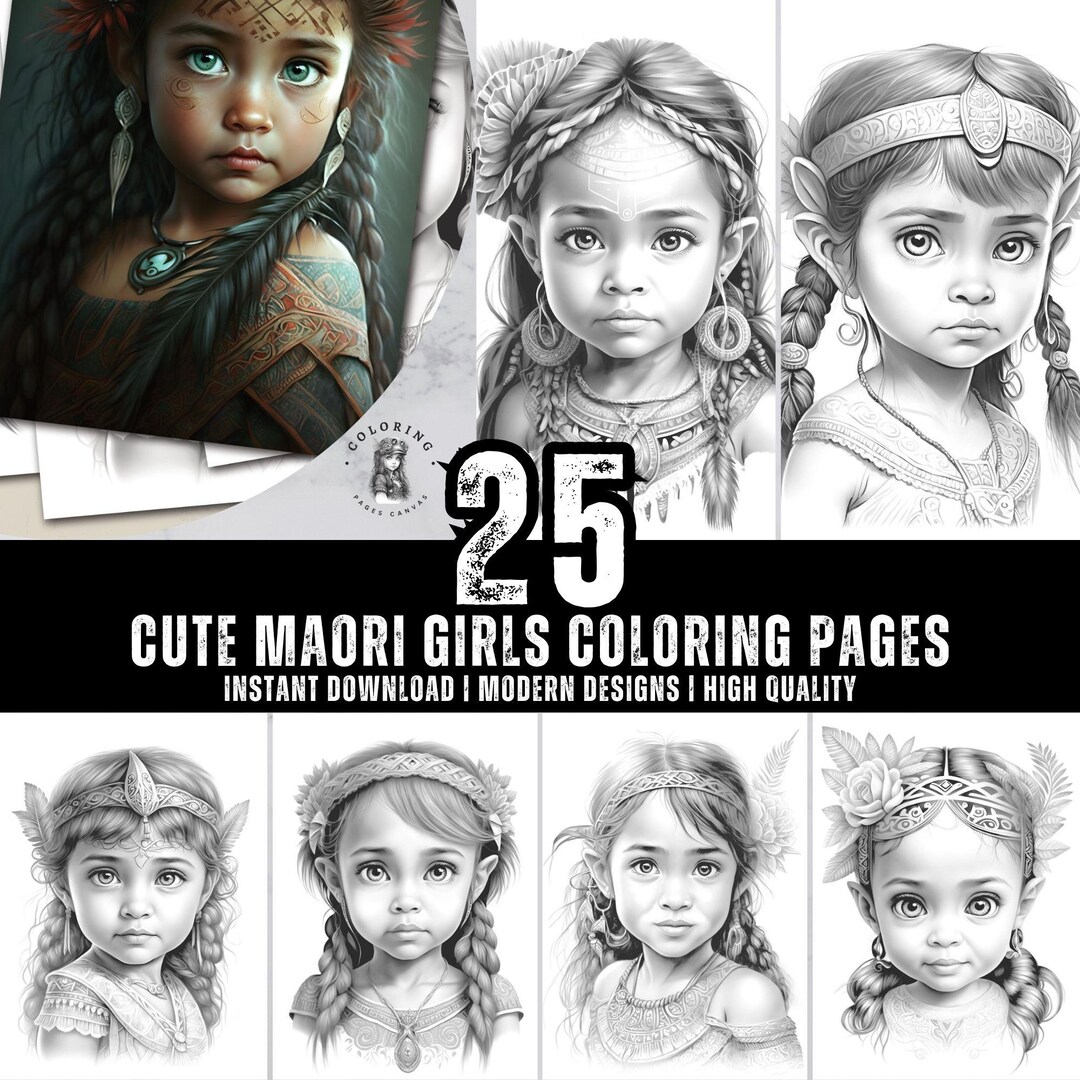 25 Cute Maori Girls Coloring Pages - Adult, Teens and Kids Coloring ...
