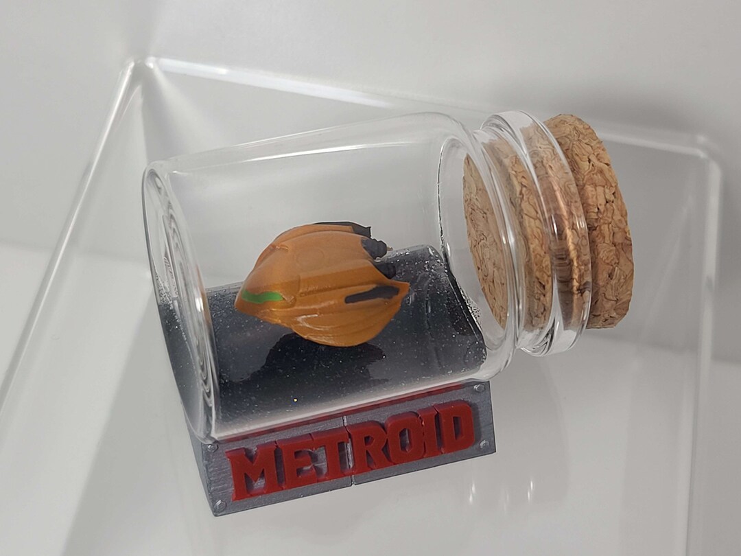 Metroid Inspired Mini Ship in a Bottle Mini Metroid Ship in a Bottle ...