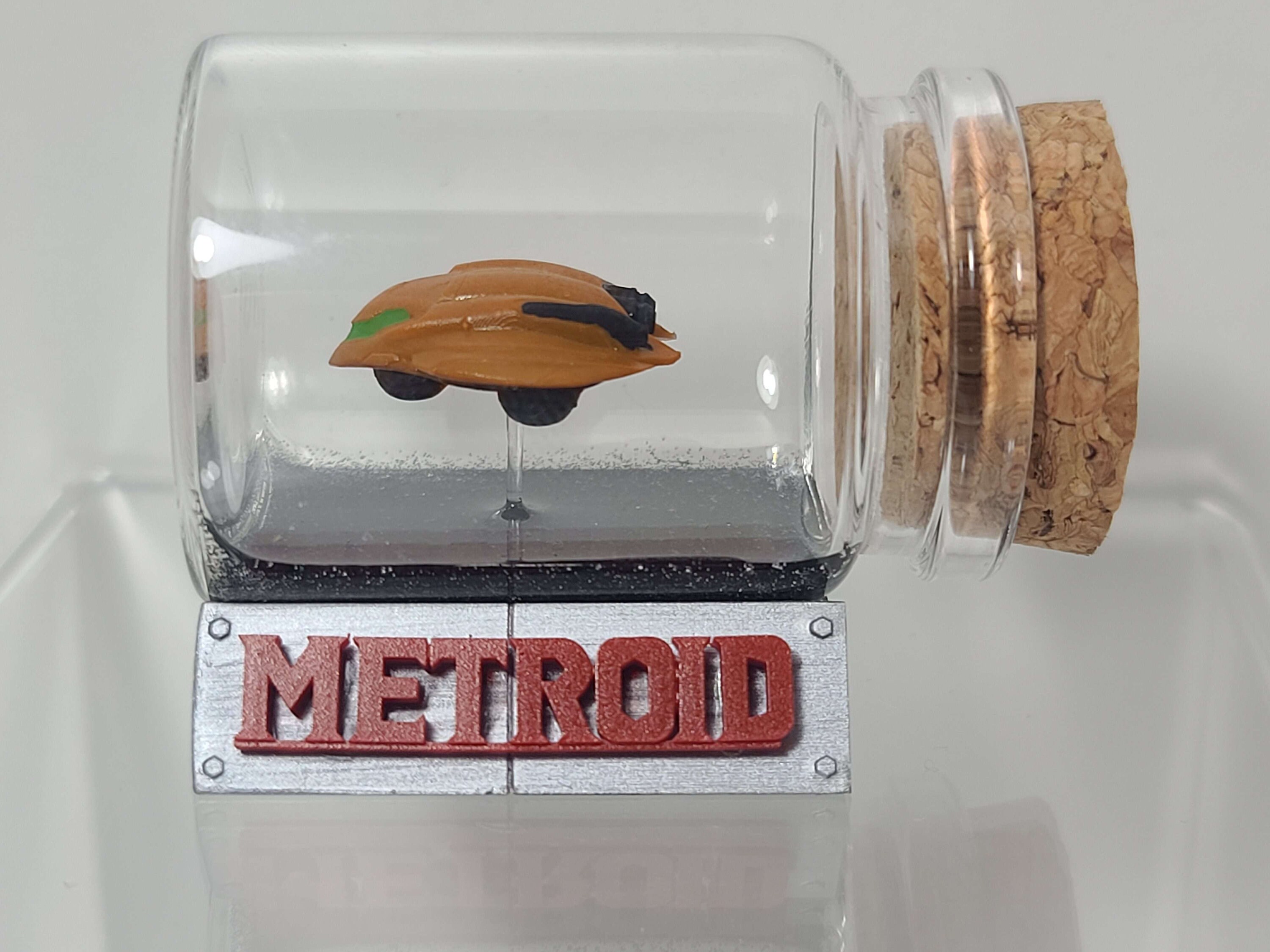 Metroid Inspired Mini Ship in a Bottle Mini Metroid Ship in a Bottle ...