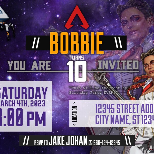 Apex Canva Invitation - Etsy