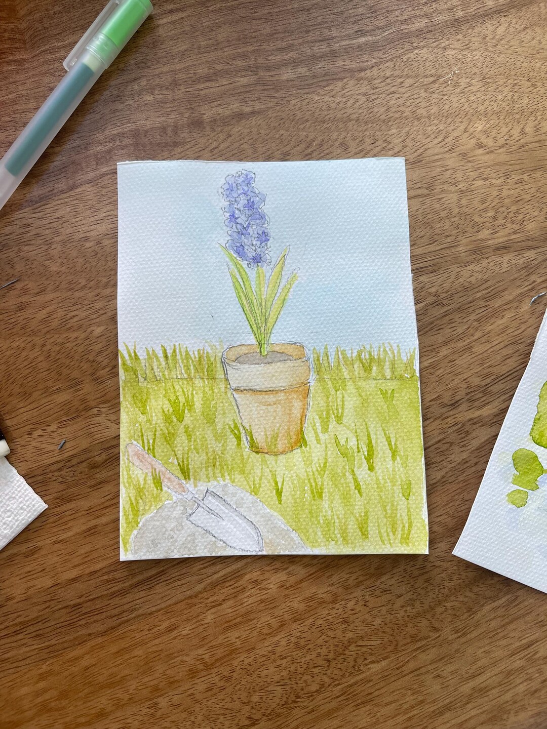 Custom Painted Card - Etsy