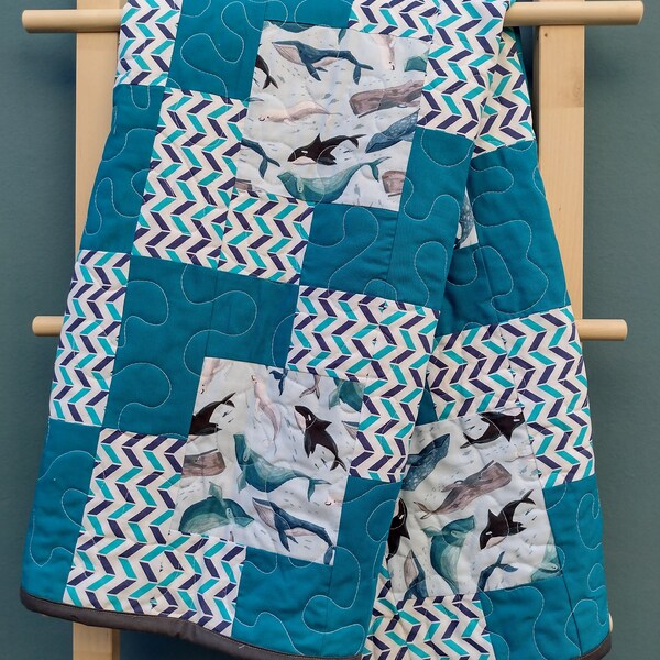 Whale Quilt - Etsy